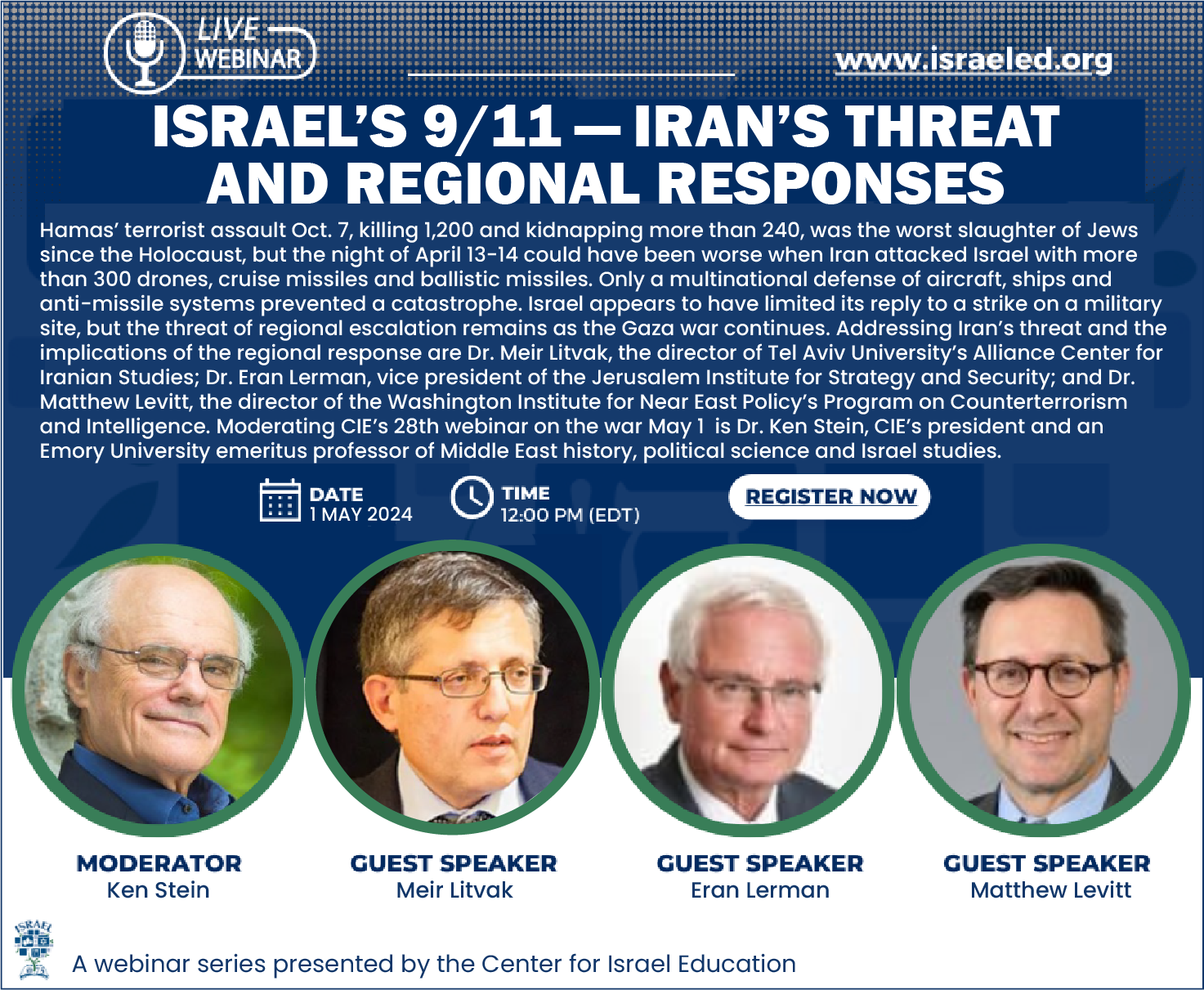 Israel’s 9/11 — Iran’s Threat and Regional Responses (42:12) | CIE