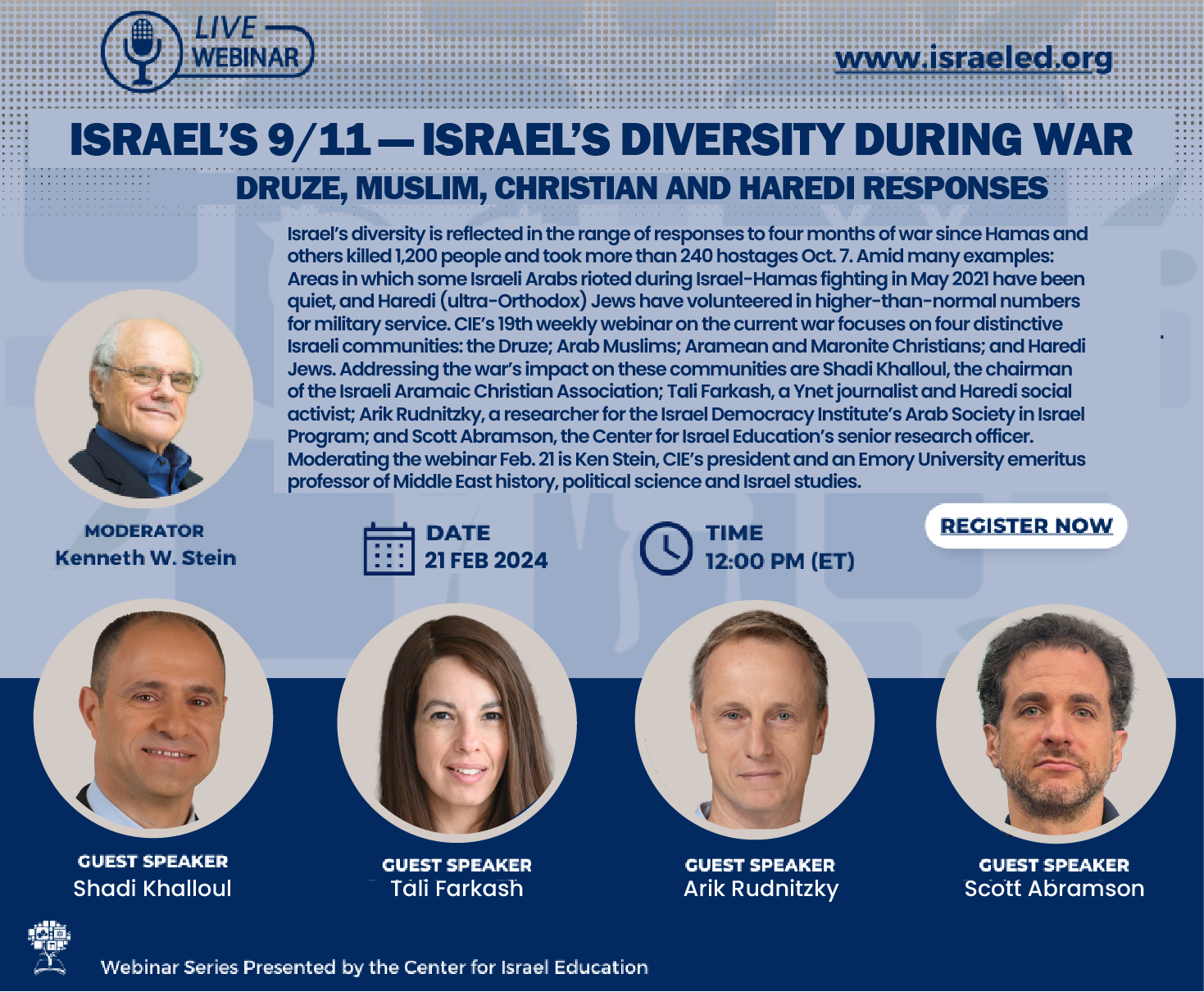 Israel’s 9/11 — Israel’s Diversity During War: Druze, Muslim, Christian ...