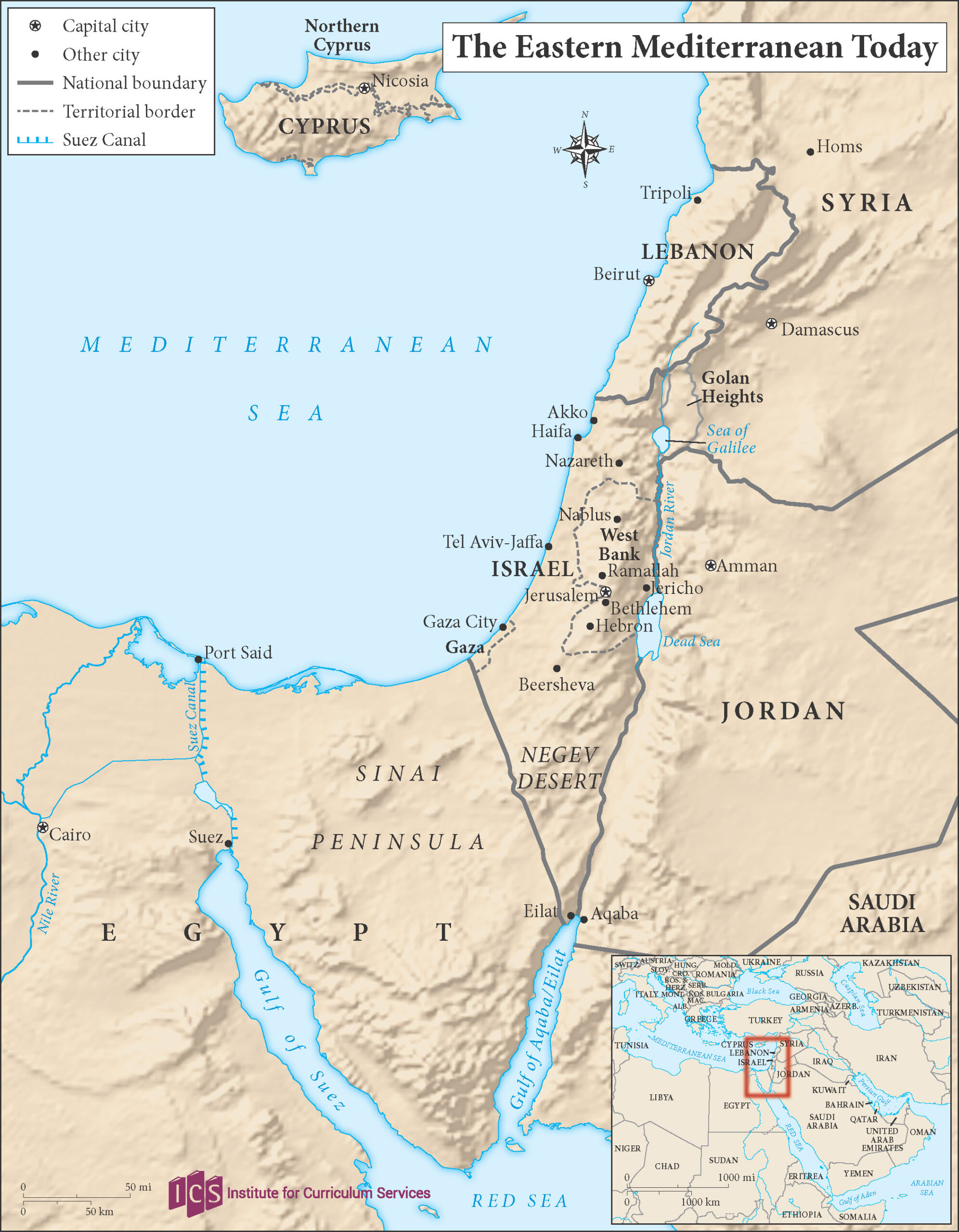 Middle East Map, 2025 | CIE