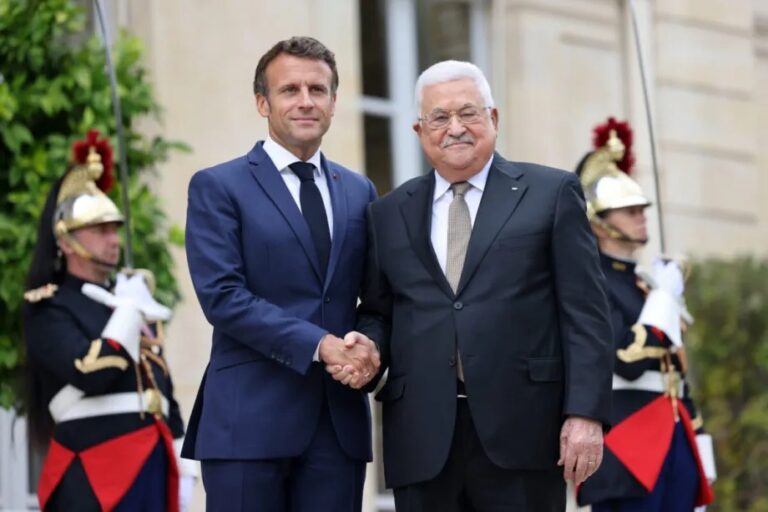 Letter From PA President Mahmoud Abbas to French President Emmanuel ...